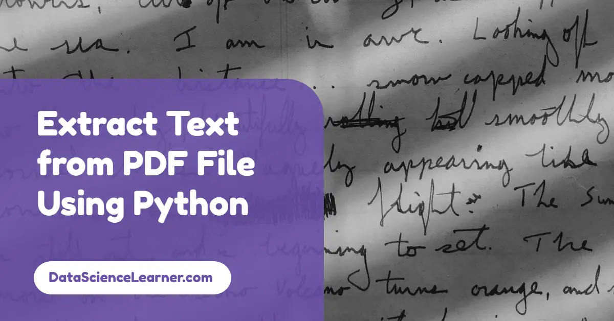 How To Extract Text From PDF File Using Python 4 Steps Only